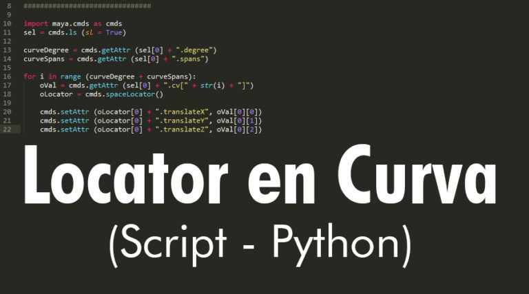 Colocar locator en puntos de la curva (Python) - El Chico Malvavisco